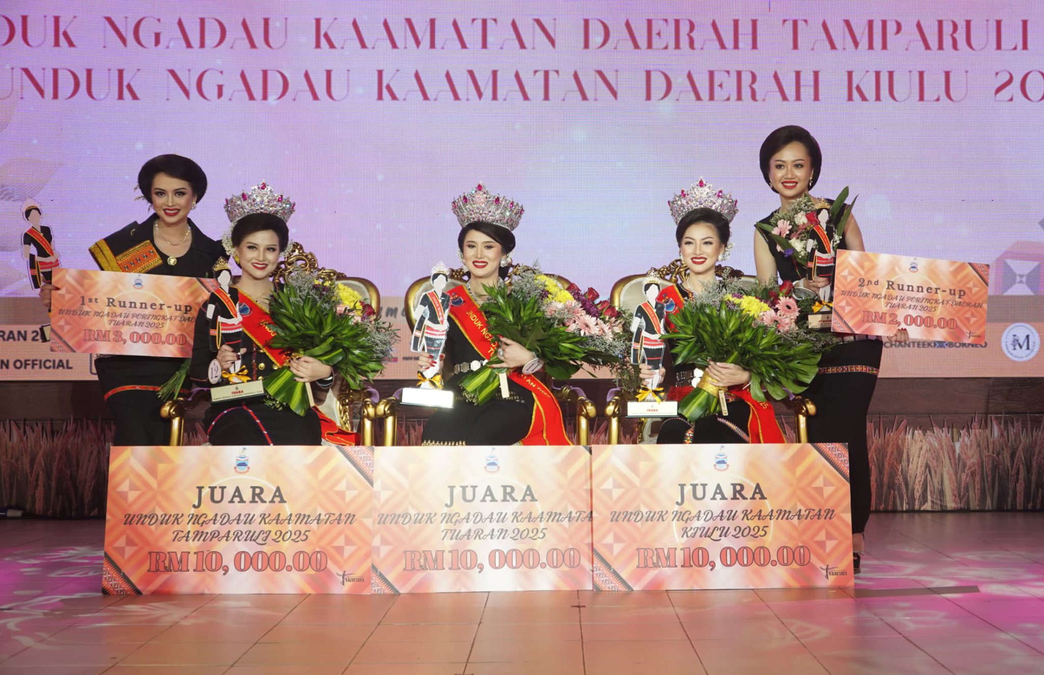 Tiga ‘Sumandak’ Tuaran, Tamparuli dan Kiulu dinobatkan Unduk Ngadau ...