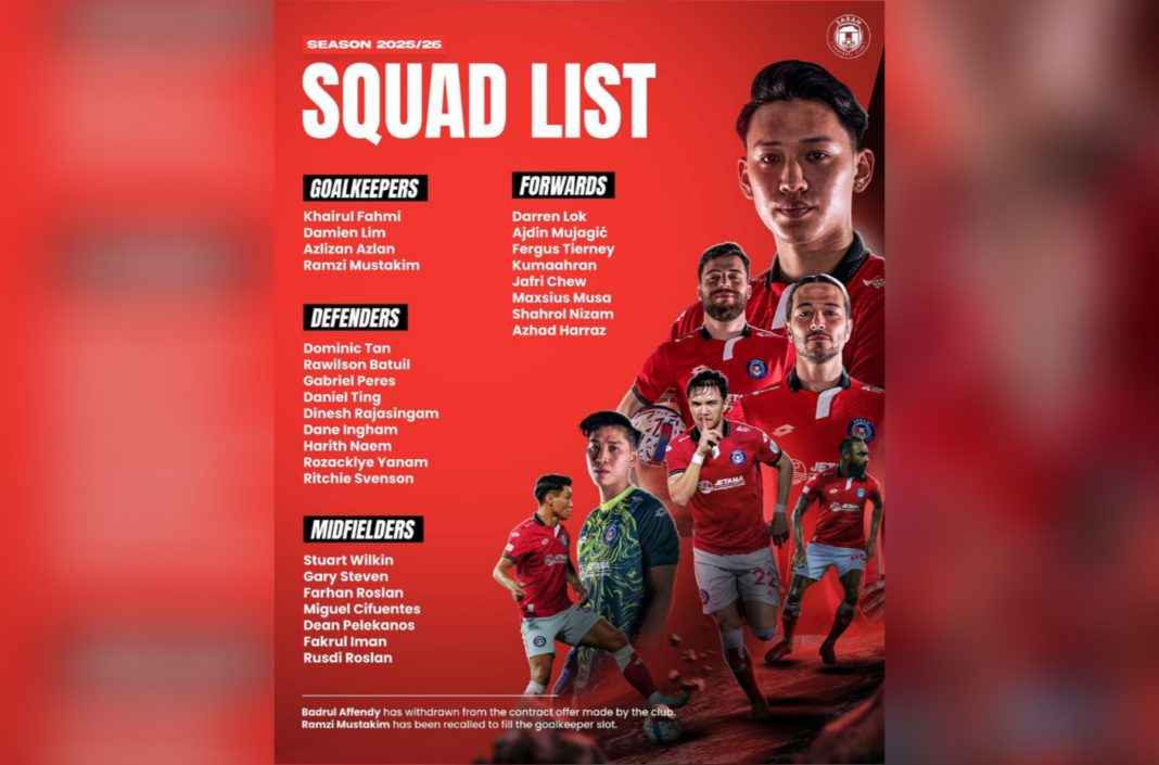 Sabah FC kekal 15 pemain utama hadapi Liga Malaysia 2025/2026 | Sabah Media